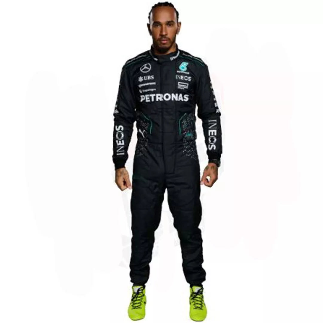 Lewis Hamilton 2024 Mercedes AMG F1 Team Race Suit – Kartex Suits