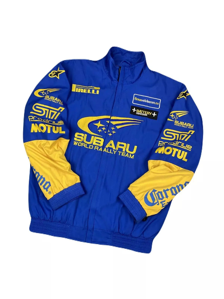 Vintage Embroidery Subaru World Rally STI Team Racing Jacket – Kartex Suits